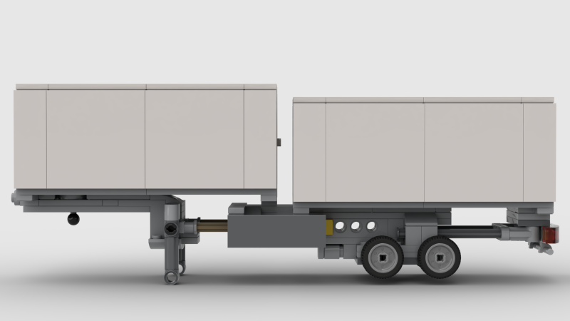 LEGO MOC Extendable container trailer by phigeon | Rebrickable - Build ...