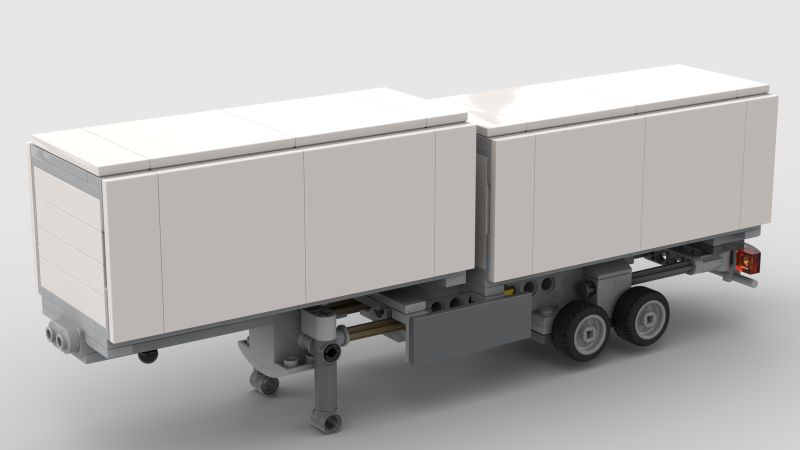LEGO MOC Extendable container trailer by phigeon | Rebrickable - Build ...