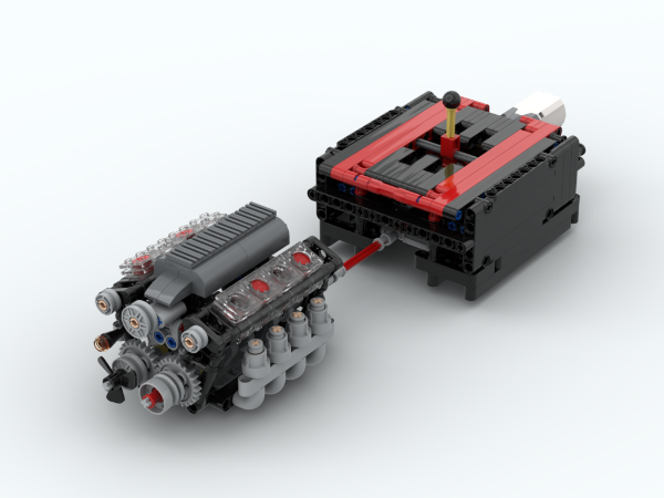LEGO MOC V8 engine by xiaohutushen | Rebrickable - Build with LEGO