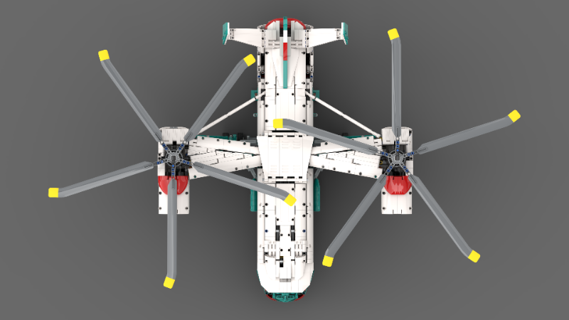LEGO MOC-217304 V-12 helicopter by Pistatsia | Rebrickable - Build with ...
