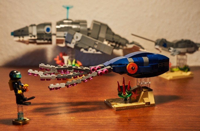 LEGO MOC Squid / Cuttlefish by Kassiopeia | Rebrickable - Build with LEGO