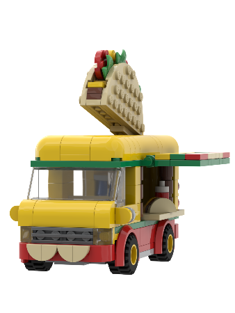 LEGO MOC Taco Truck by AntOrman | Rebrickable - Build with LEGO