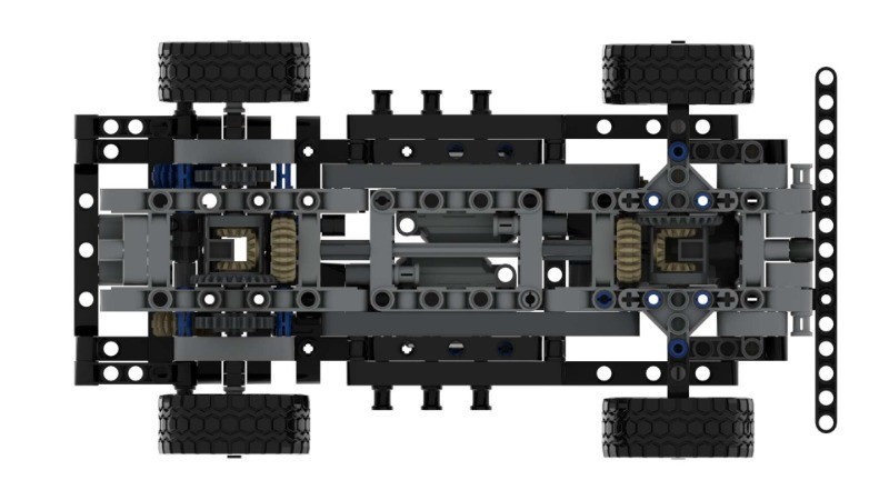 LEGO MOC Offroad Chassis (AWD) by Stonemensch | Rebrickable - Build ...