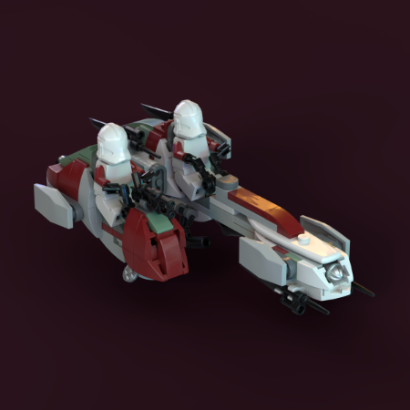 LEGO MOC Star Wars - BARC Speeder with Sidecar by grab_a_beer_and_build ...