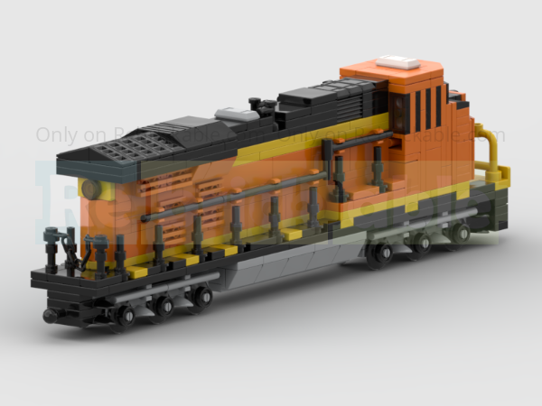 LEGO MOC 4-Wide BNSF GE ES44DC Diesel Locomotive Train by Andy Ps ...