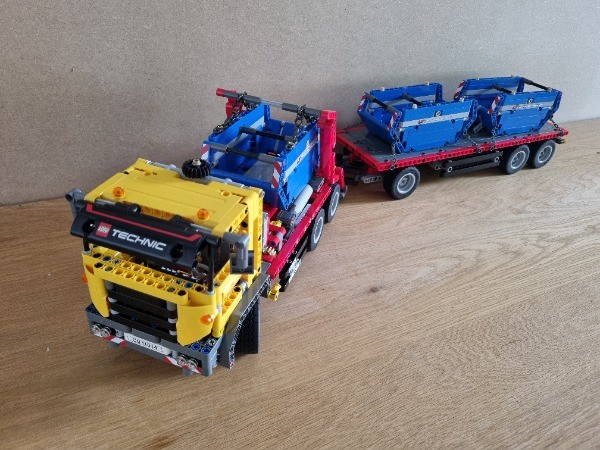 LEGO MOC container trailer for container truck 42024 by KoenW | Rebrickable - Build with LEGO