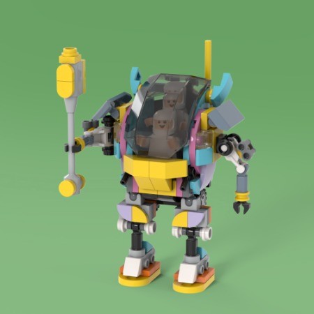LEGO MOC Mr.TINY-MECHANIC by choi_dambaek | Rebrickable - Build with LEGO