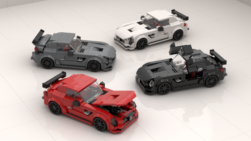 LEGO MOC Mercedes Benz-SLS AMG Black Series by Z.Design. | Rebrickable ...