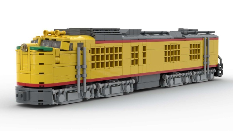 LEGO MOC GE GTEL 1st Gen Union Pacific Gas Turbine Locomotive Pocket ...