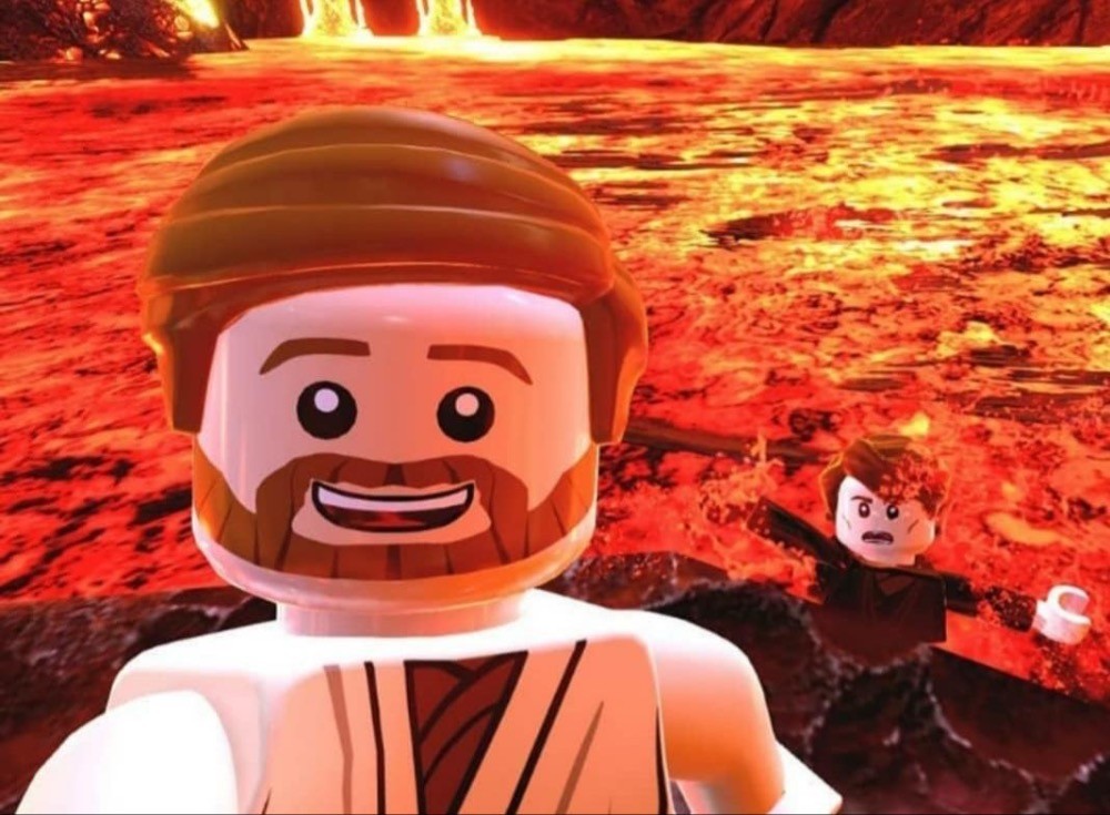 LEGO MOC Anakin Burning by Benoit72 | Rebrickable - Build with LEGO