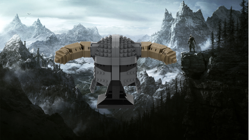 LEGO MOC Skyrim - Iron Helmet by ThreeSixO-Bricks | Rebrickable - Build ...