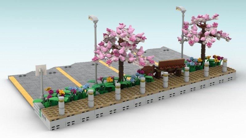 LEGO MOC Modular Speed Champions parking lot by Aratt | Rebrickable ...