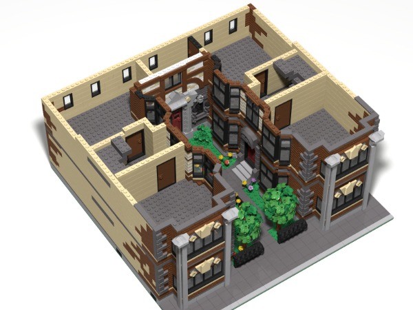LEGO MOC Courtyard Apartment Modular Building by michaelbaek ...
