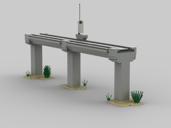 LEGO MOC Futuristic Elevated Train Bridge by Futurism_Lego ...