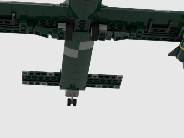 LEGO MOC army propeller plane by cabob_133 | Rebrickable - Build with LEGO