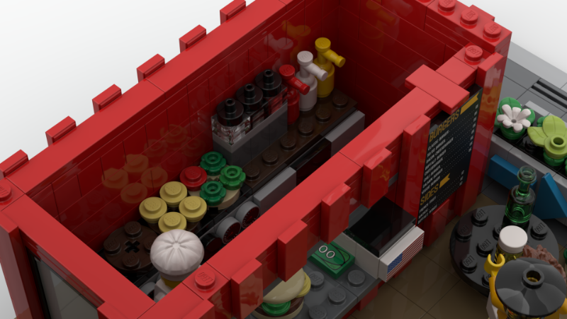 LEGO MOC Food Place Modular Building by lego_modular_building | Rebrickable - Build with LEGO