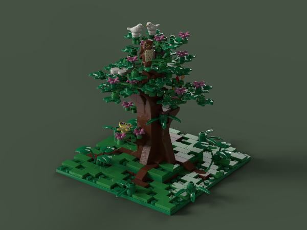 LEGO MOC-178279 Beautiful Bird Tree by YellowDonut | Rebrickable ...