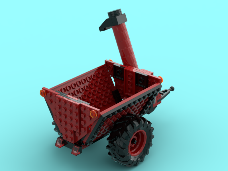 LEGO MOC Red Grain Cart by medleyj | Rebrickable - Build with LEGO