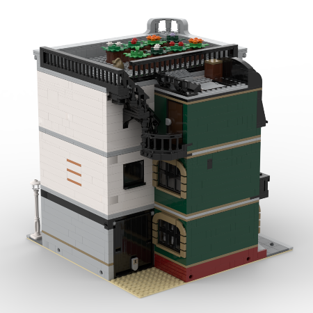 LEGO MOC Modular Car Showroom by Al3xW40 | Rebrickable - Build with LEGO