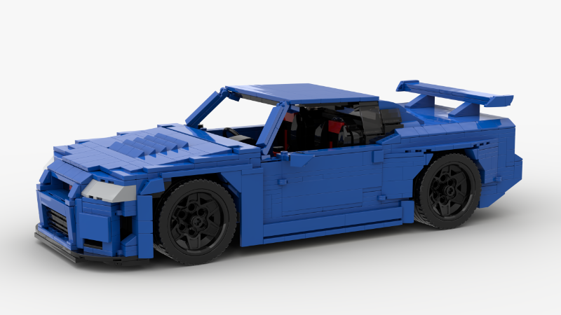 LEGO MOC Nissan Skyline GTR R34 by IronBricks17 | Rebrickable - Build ...