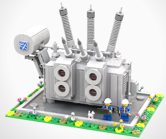 LEGO MOC-66271 High Voltage Electrical Substation: Power Transformer by ...