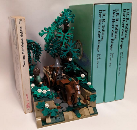 LEGO MOC the arrival of the gray wizard - a book nook by Troubabrix ...