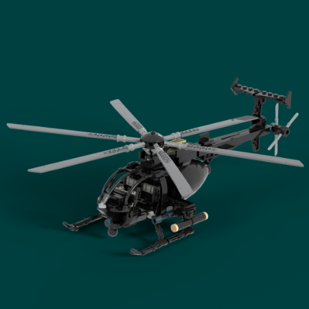 LEGO MOC AH-6J Little Bird by Czifi | Rebrickable - Build with LEGO
