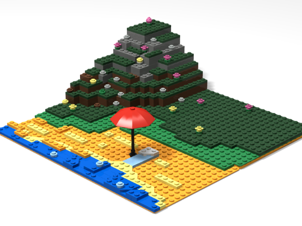 LEGO MOC Beach/hill terrain by Lumas10x | Rebrickable - Build with LEGO
