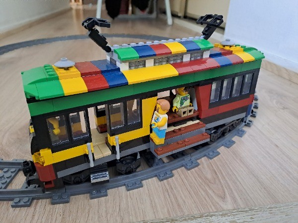 LEGO MOC Colourful Tramway by SpiderFan44 | Rebrickable - Build with LEGO