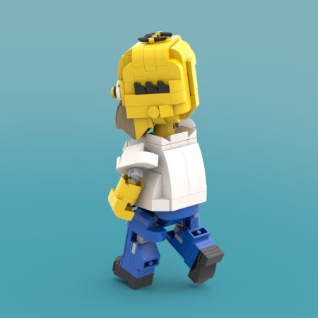 LEGO MOC HOMER SIMPSON by choi_dambaek | Rebrickable - Build with LEGO