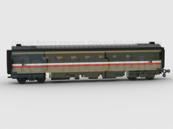 LEGO MOC-216558 4-Wide BR MK2 Carriage In Intercity Livery - Can Be ...