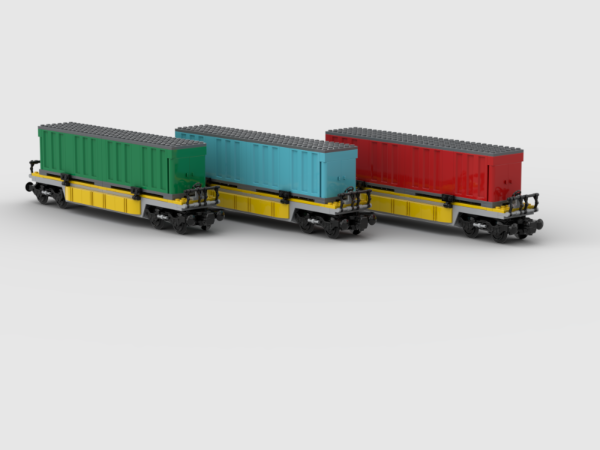 LEGO MOC Container waggon by FloNE | Rebrickable - Build with LEGO