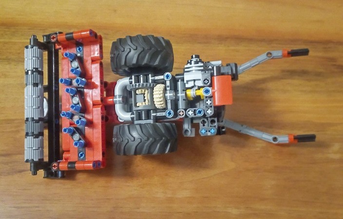 LEGO MOC Rotary Harrow with Adjustable Roller for Single-Axle Tractor ...