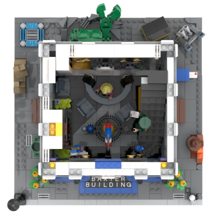 LEGO MOC Fantastic 4 Modular Baxter Building - Classic Space Academy by ...