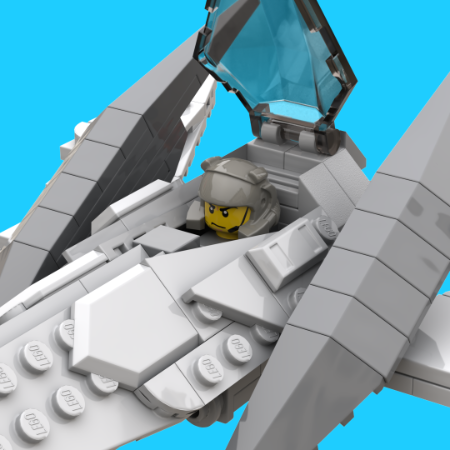 LEGO MOC Arwing (Star Fox) by brickfolk | Rebrickable - Build with LEGO