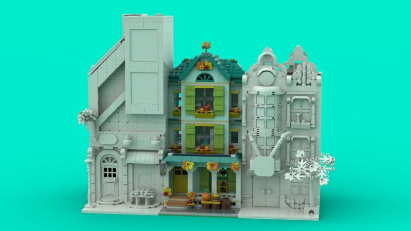LEGO MOC-149141 Autumn Apartment Modular Building by lego_modular ...