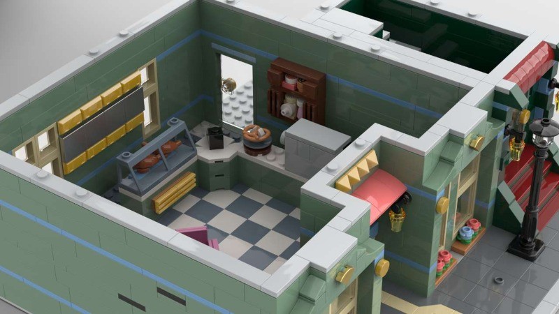 LEGO MOC Pastry shop & luxury duplex by Brickflowers | Rebrickable ...