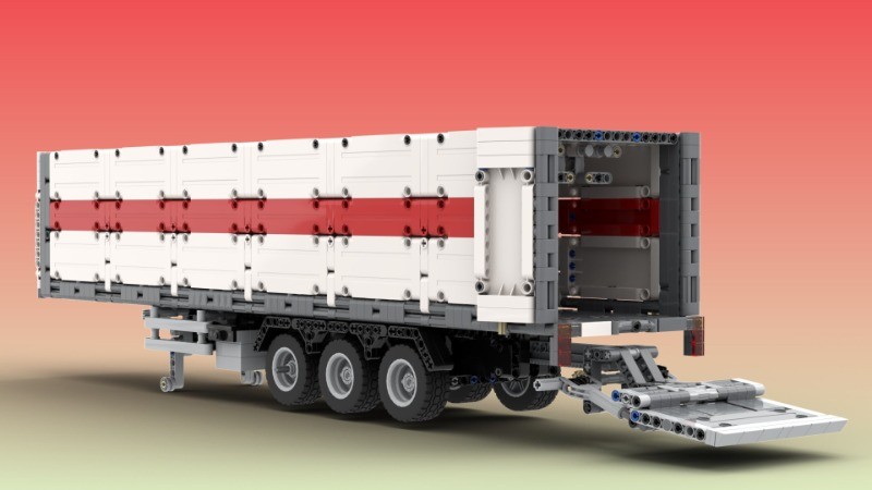 LEGO MOC-136790 Wing body trailer with tail lift by OldOlneyLego ...