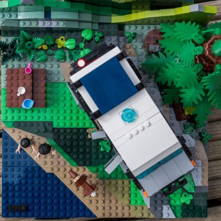LEGO MOC Camping in the Pacific Northwest (in a 2006 V10 Ford E350 4x4 ...