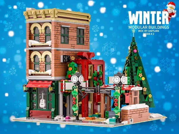 LEGO MOC 10308 Winter Modular Buildings by mocozone | Rebrickable ...