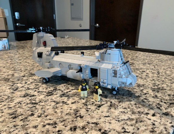 LEGO MOC CH-46 Sea Knight Helicopter Instructions by ModernBrix ...