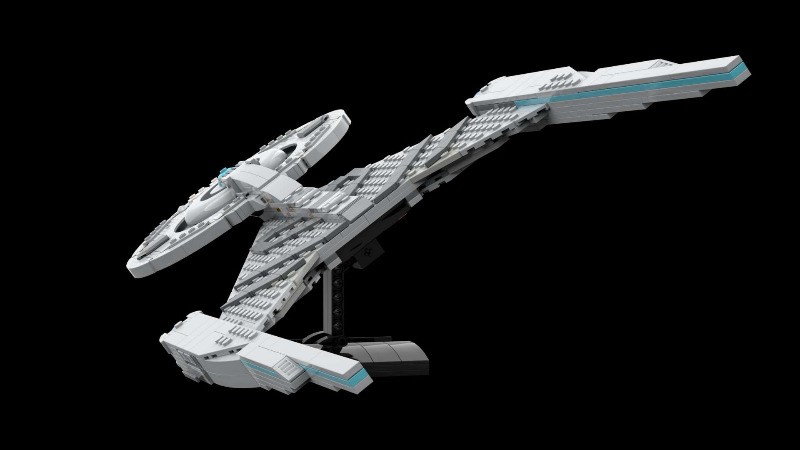 LEGO MOC Crossfield Class Starship by yaybricks | Rebrickable - Build ...