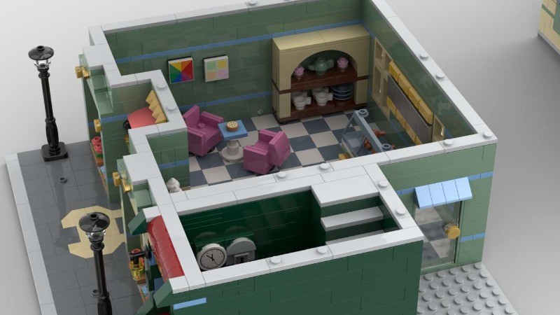 LEGO MOC Pastry shop & luxury duplex by Brickflowers | Rebrickable ...