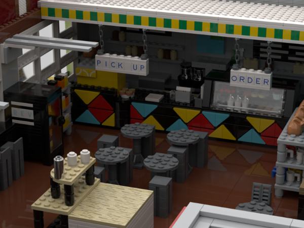 LEGO MOC Garage Coffee Shop by Stoffles | Rebrickable - Build with LEGO