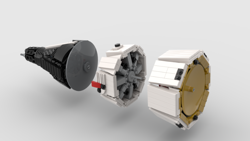 LEGO MOC NASA Gemini Minifigure-Scale MOC by DadBricks | Rebrickable ...