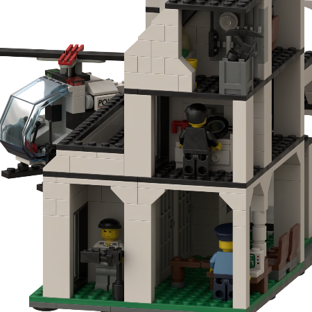 LEGO MOC Metro Police Department by Curraheetom | Rebrickable - Build ...