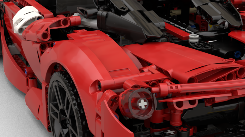 LEGO MOC-193609 42125 Ferrari LaFerrari - 1:10 - alternate build by ...