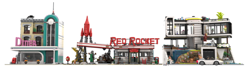 LEGO MOC Red Rocket Modular Gas Station from Fallout by Dream Build ...