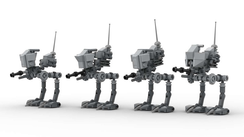 LEGO MOC AT-RT Minifig Scale by LeslieLee | Rebrickable - Build with LEGO