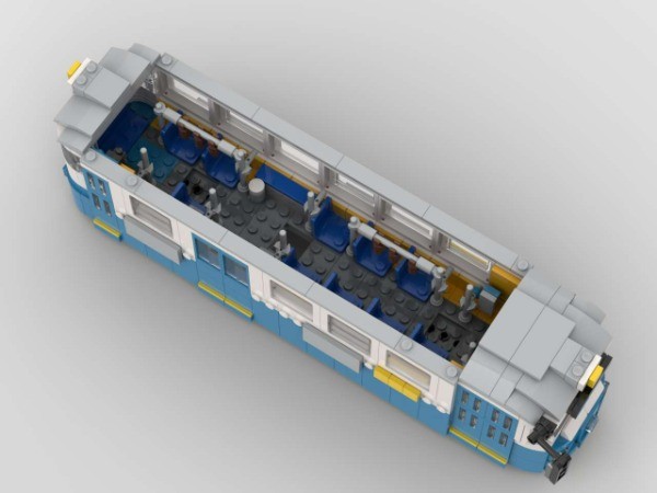 LEGO MOC Gothenburg M29 Tram by NilsEmil | Rebrickable - Build with LEGO